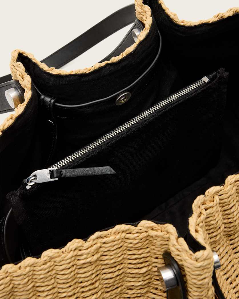 Allington Straw Tote Bag Natural | ALLSAINTS Canada